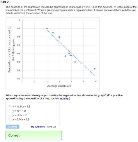 Mastering Biology Answers Math Practice Generating A Regression Line