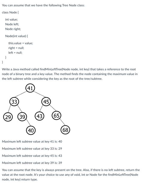solved you can assume that we have the following tree node
