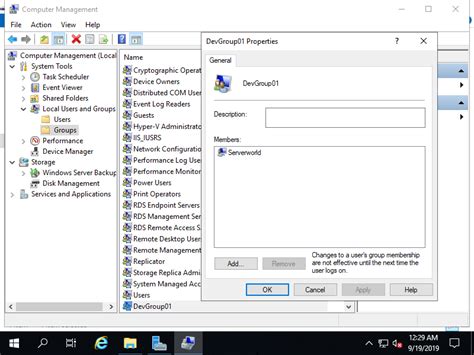 Windows Server 2019 File Server Set File Sharing Advanced Server World