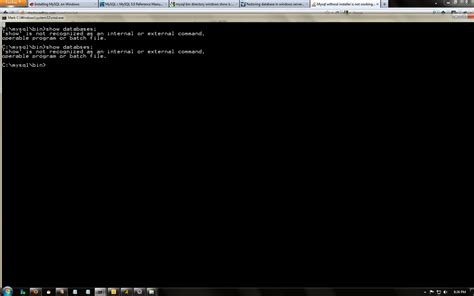 Mysql Without Installer Is Not Working Super User