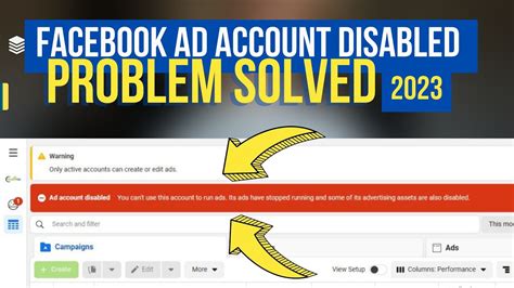 Facebook Ad Account Disabled Problem Solved Youtube