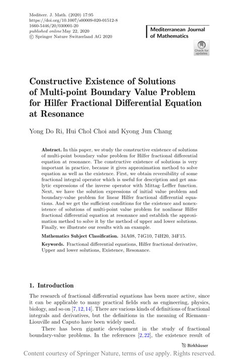 Constructive Existence Of Solutions Of Multi Point Boundary Value Problem For Hilfer Fractional