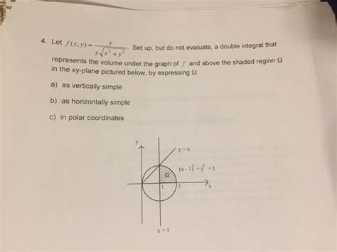 solved let f x y y x squareroot x 2 y 2 set up but do