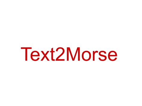 Text To Morse GitHub Topics GitHub