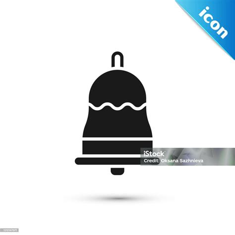흰색 배경에 격리 된 회색 벨 아이콘입니다 알람 기호 서비스 벨 핸드 벨 기호 알림 기호입니다 벡터 일러스트레이션 교회에 대한 스톡 벡터 아트 및 기타 이미지 Istock