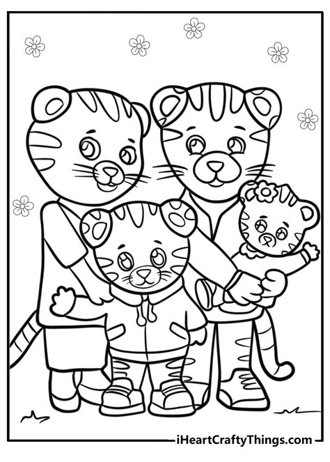 Daniel Tiger Christmas Coloring Pages