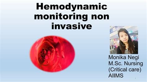 Hemodynamic Monitoring Non Invasive Pptx