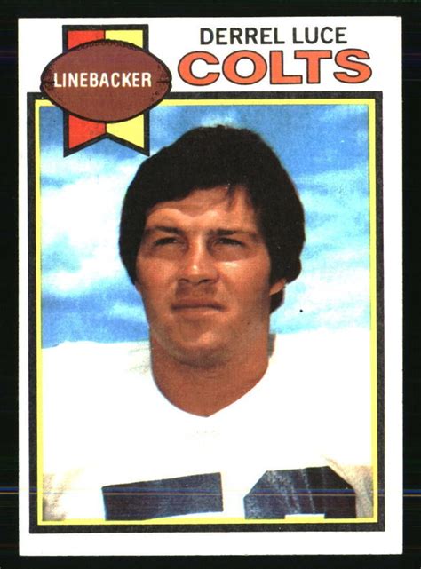 1979 Topps Football Vintage Trading Card 9 😎 Derrel Luce Baltimore Colts Ebay