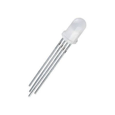 LED RGB Difuso Catodo Comum Baú da Eletrônica Baú da Eletrônica Componentes Eletrônicos