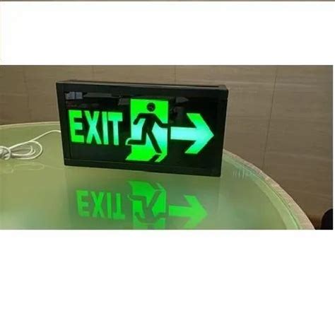 Exit Signage 7 W LED Emergency Exit Signs Manufacturer From Vasai