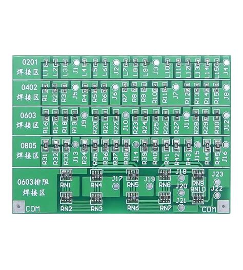 Soldering Practice Smd Smt 0201 0402 0603 0805 Leds Board Diy Kit Elec Sm Components