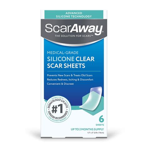 Scaraway Advanced Clear Silicone Scar Sheets Medical