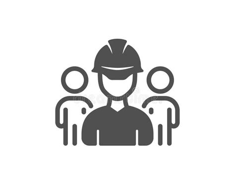 Engineering Team Icon Engineer Or Architect Group Sign Vector Stock