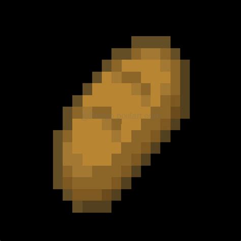 Minecraft Bread Pixel Art