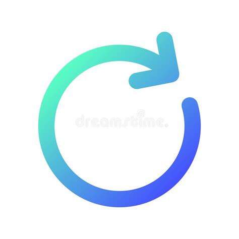 repeat pixel perfect linear ui icon stock vector illustration of page