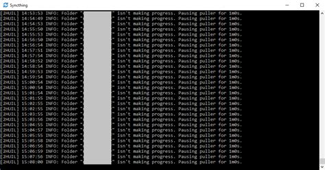 endless scanning out of sync loop support syncthing community forum