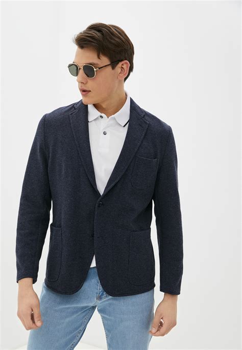 Пиджак W.Wegener Jack Jersey, цвет: синий, MP002XM1HCI7 — купить в ...