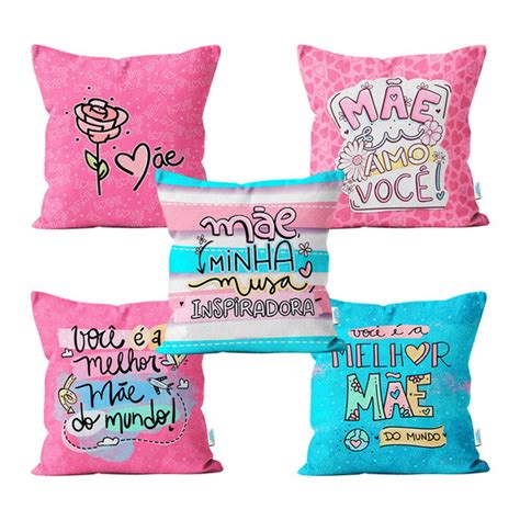 Mini Almofadas Dia Das Mães Ideal Para Cesta Kit 5un Elo7