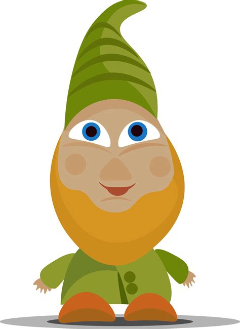 Smiling Dwarf Vector Or Color Illustration Vector Art At Vecteezy