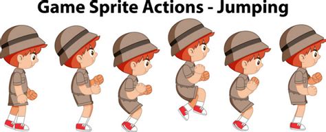 Jump Sprite Vector Images Over 170