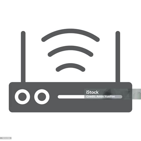 와이파이 라우터 문양 아이콘 기술 및 장치 무선 인터넷 기호 벡터 그래픽 흰색 배경에 단단한 패턴 가리키기에 대한 스톡 벡터 아트 및 기타 이미지 Istock