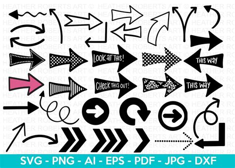 Arrows Svg Bundle Arrows Svg Arrow Signs Svg Bundle Right Etsy