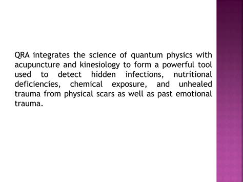 Ppt Quantum Reflex Analysis Practitioners Powerpoint Presentation