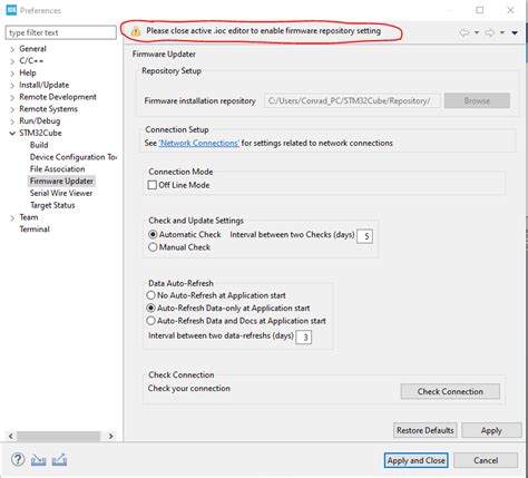Error Code Generation Could Not Be Done Because T Stmicroelectronics Community