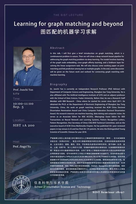 Learning For Graph Matching And Beyond 图匹配的机器学习求解 Learning For Graph Matching And Beyond 图匹配的机器学习求解