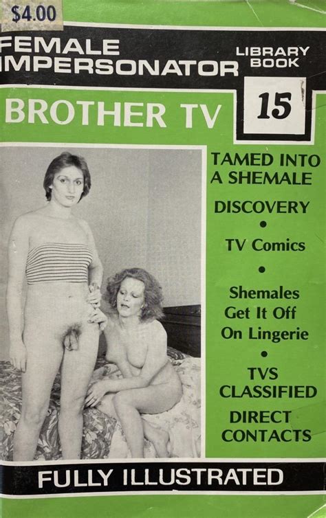 Female Impersonators Library Book Brother TV S XXX She Male Transgender Adult Book VM