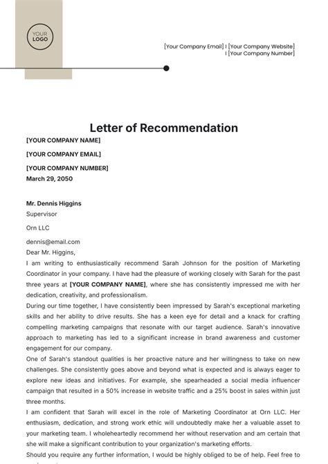 Letter Of Recommendation Template Edit Online Download Example Template Net