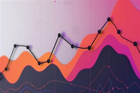 a line graph representing revenue and expenses is displayed on a wall indoors a graph showing