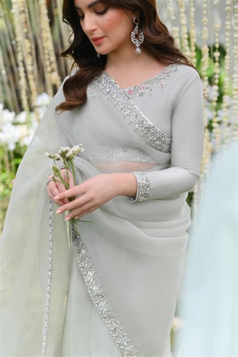 Grey Saree Areesha Artofit