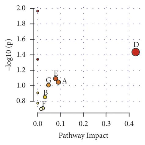 The Bubble Map Of Urinary Metabolic Pathways In All Mice A Ad And Ck