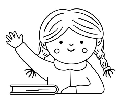 Ni Os Levantando La Mano Para Colorear Spikemoms