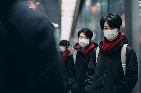 街头戴口罩的人群高清图片下载 正版图片600687710 摄图网