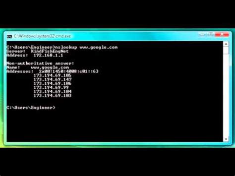 Nslookup Command YouTube