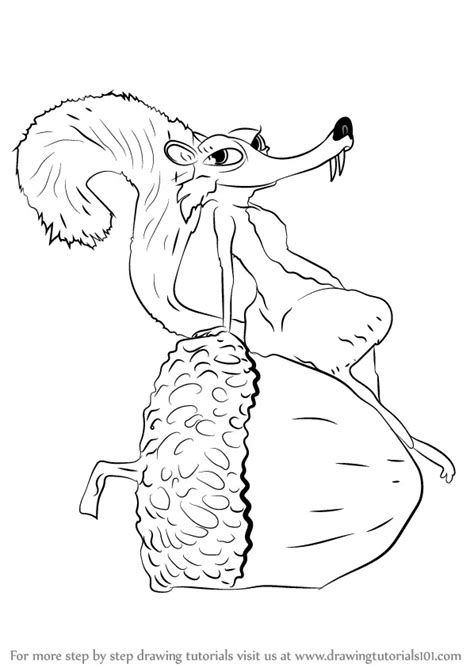 Learn How To Draw Scratte From Ice Age Ice Age Step By Step Drawing Tutorials