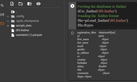 How To Write A Dataframe To The Binary Feather Format Askpython