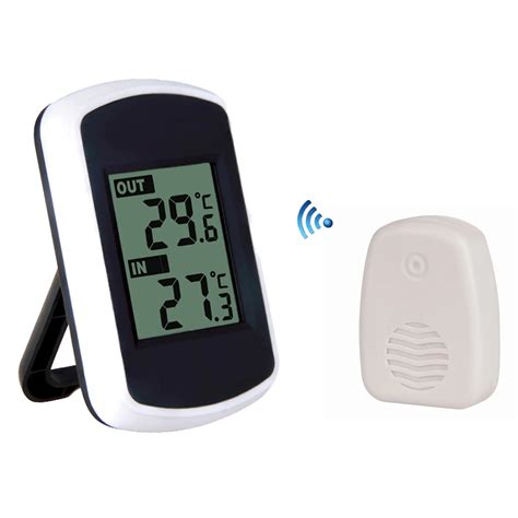 LCD Digital Wireless Ambient Weather Station Indoor Outdoor Temperature Thermometer Humidity