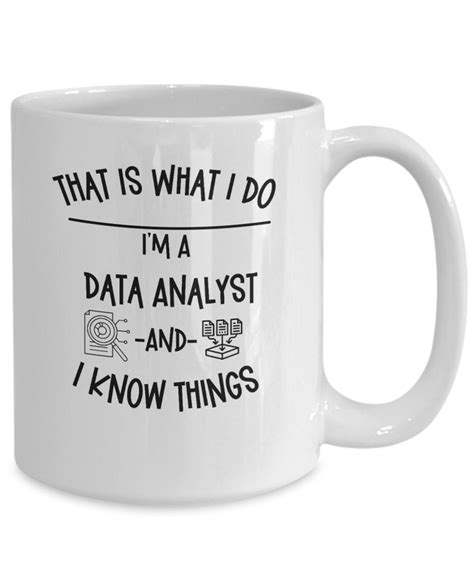 Data Analyst Mug Senior Data Analyst Mug Enterprise Data Analyst