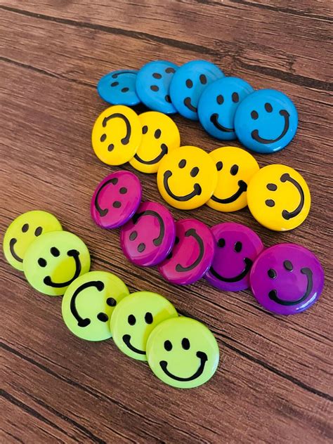 Smiley Face Buttons Etsy
