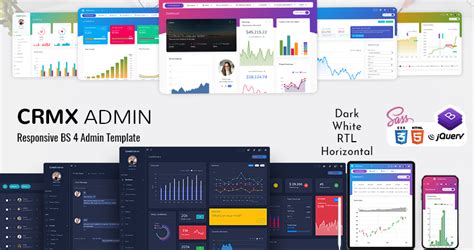crmx bootstrap admin template admin panel admin template