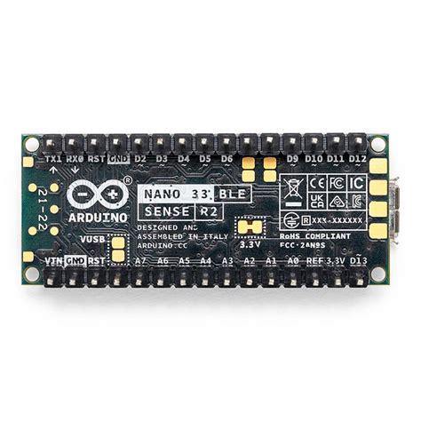 Arduino Nano 33 Ble Sense Abx00070 Bluetooth Imu Capteurs