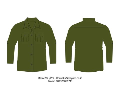 99 Desain Pdh Polos Png Konveksi Seragam