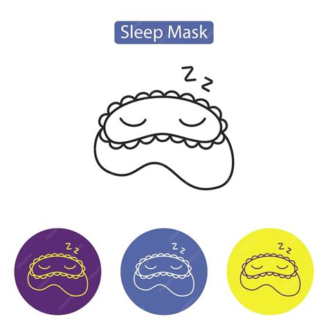 Premium Vector Sleep Mask Line Icon