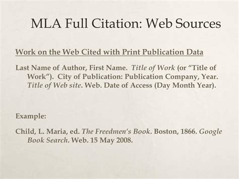 PPT MLA Citation Guide PowerPoint Presentation Free Download ID 2929583