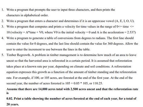 Solved 1 Write A Program That Prompts The User To Input