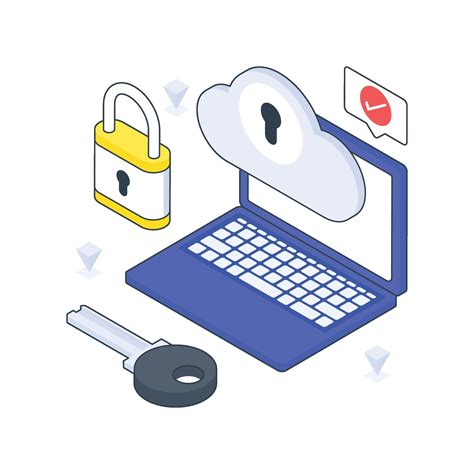 Mobile Password Hacking Isometric Colored Illustration 54706452 Vector