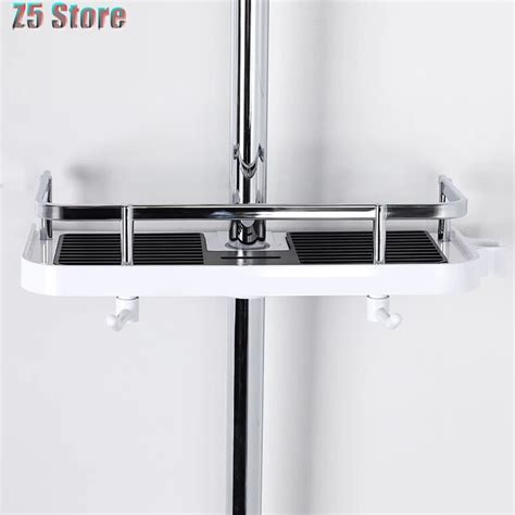 Badu Bg Държач за съхранение на душ Поставка Организатор Рафт за баня Стойка за тава за шампоан